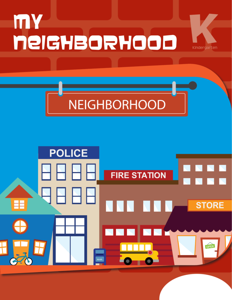 My Neighborhood Kindergarten Workbook - English library
